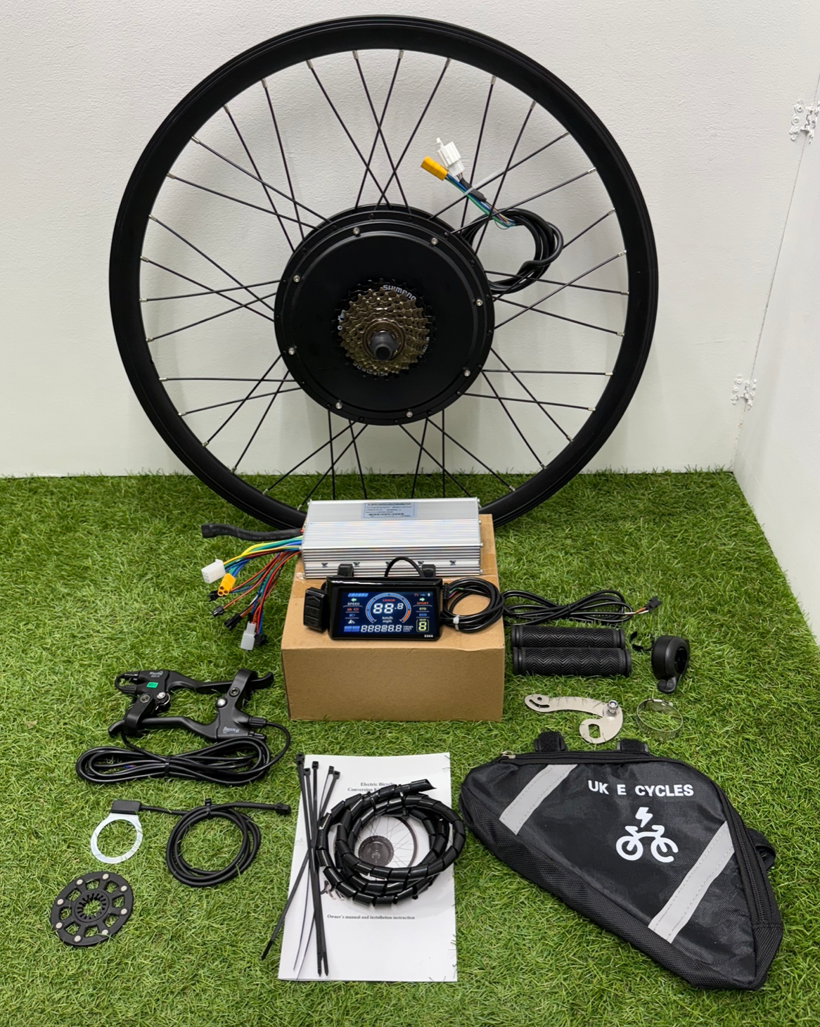35Amp 1500W Electric Bike Conversion Wheel Ebike Kit sw900 Colour Disp ...